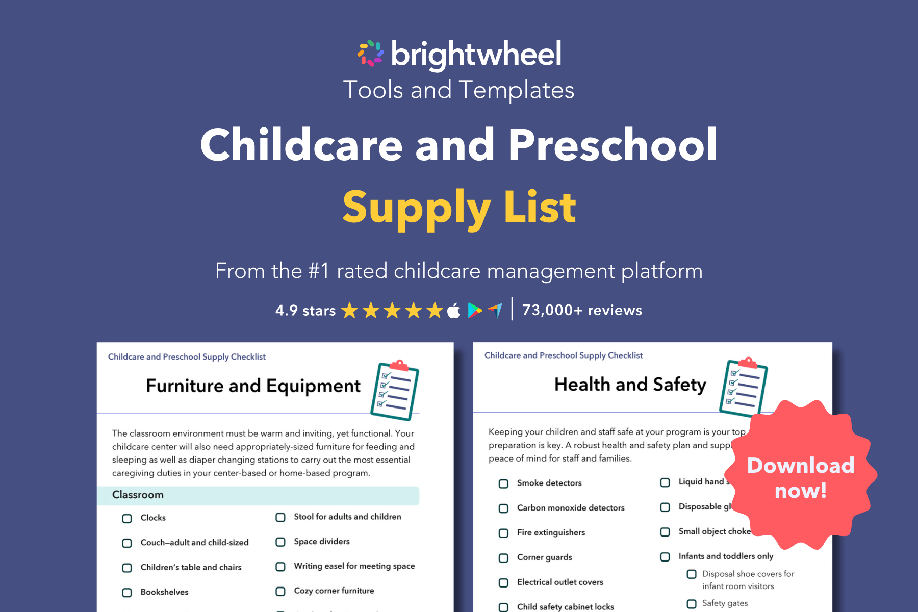 Childcare Supply List | Free Download
