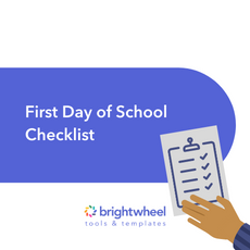 Checklist | First Day of School Checklist for New Families